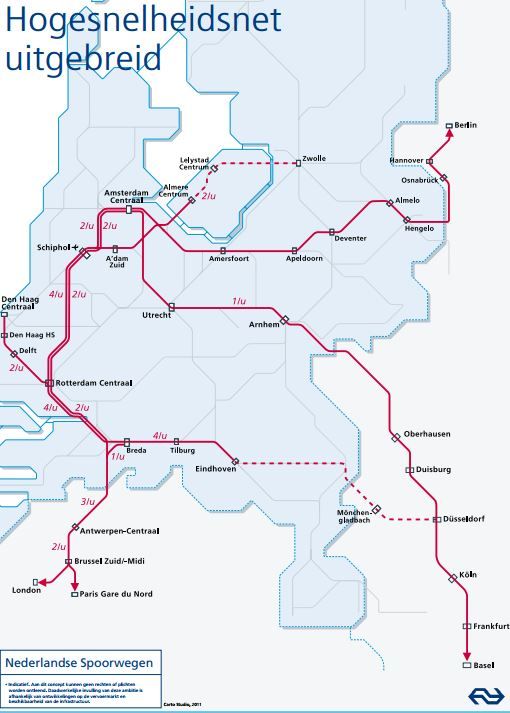 HSL-plan van NS is nog geen volwaardig alternatief