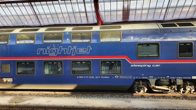 Dienstregeling nachttrein Amsterdam - Innsbruck (via München)